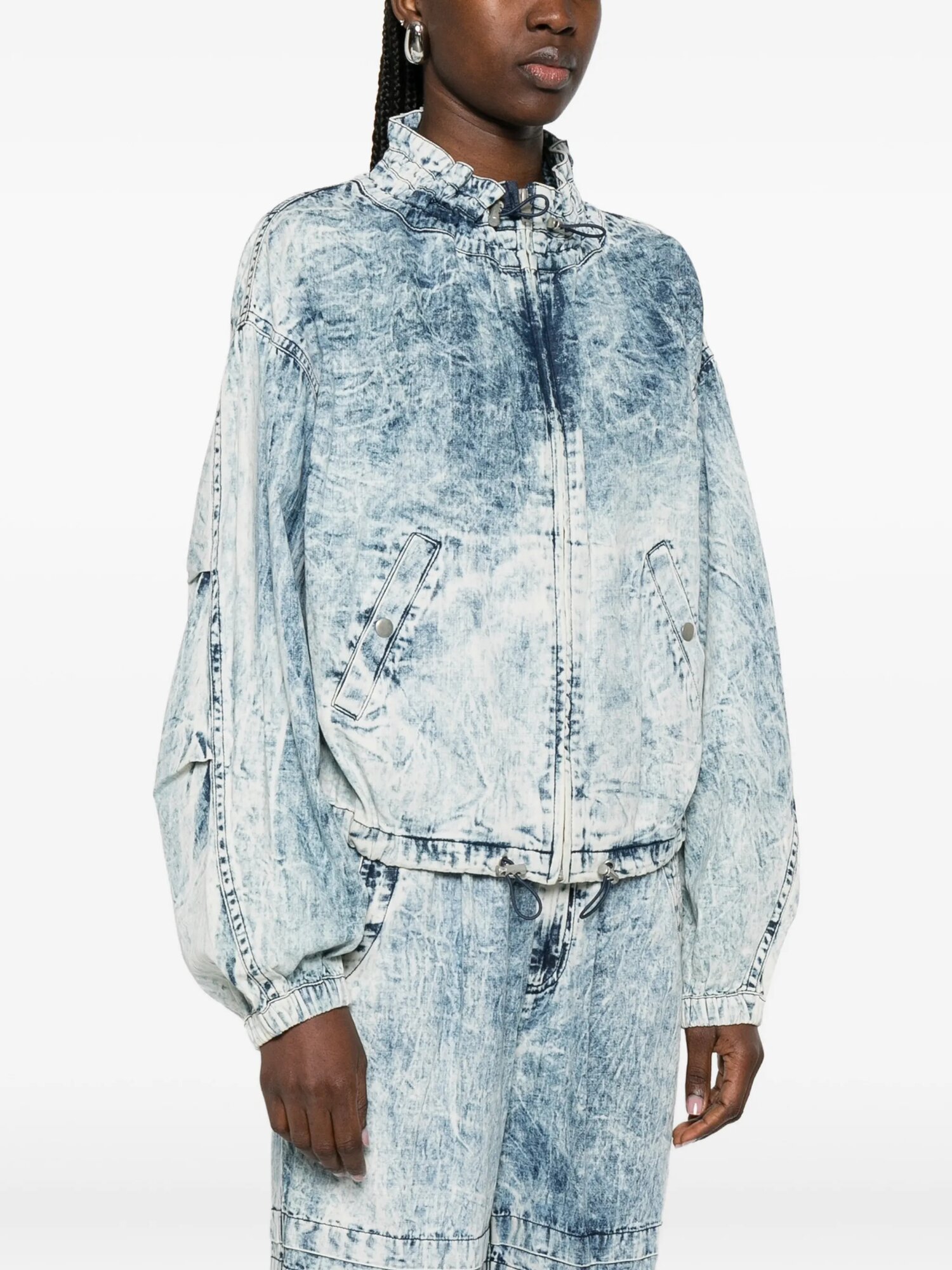 Куртка Isabel Marant Zipped denim jacket, размер 38, blue — фото 1