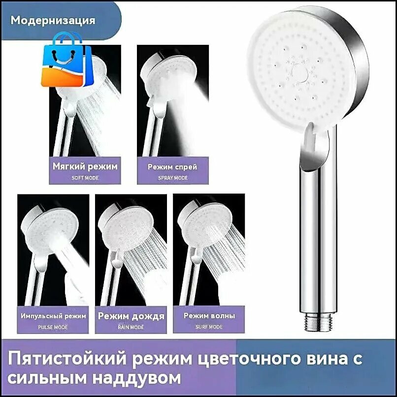 Лейка для душа Mijia Booster Hand Shower (MJZYSCHS01DB)
