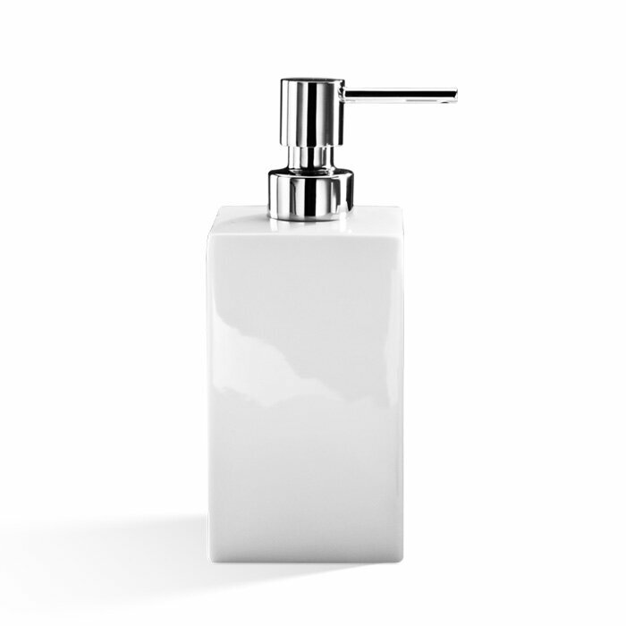 Дозатор для мыла Decor Walther DW 6270 0846100, настольный, фарфор, цвет: белый / хром