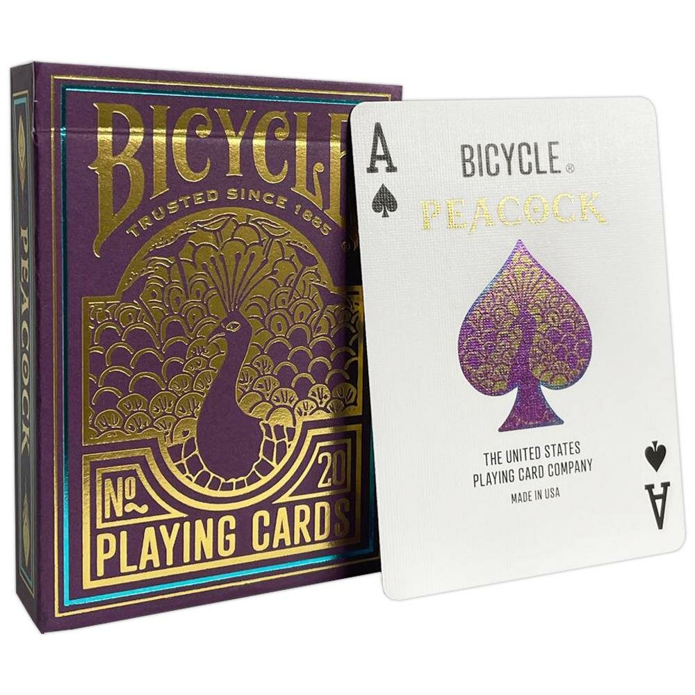 Карты "Bicycle Peacock Purple Standard Index" 65461