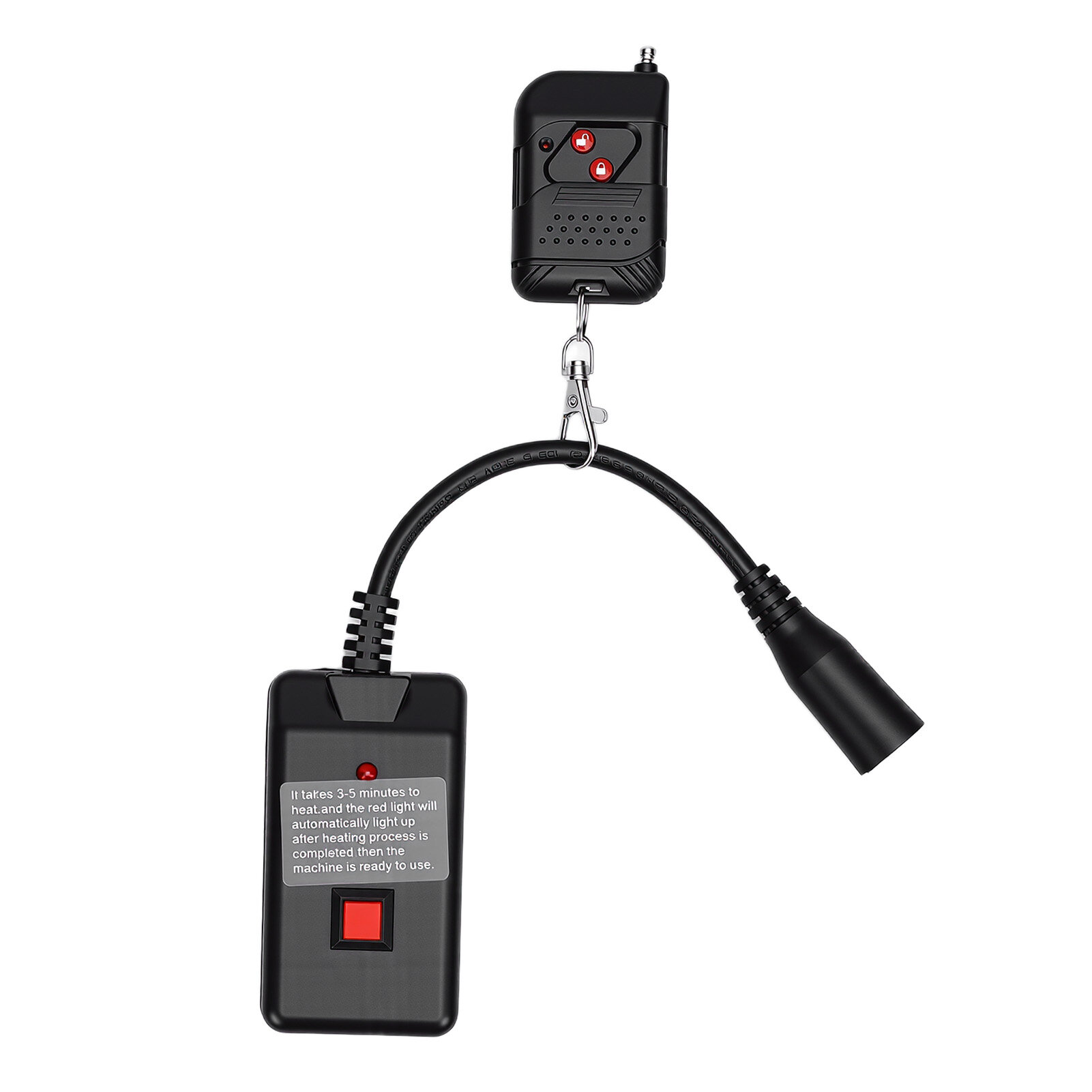 Пульт дистанционного управления для дымовой машины с 3-контактным разъемом XLR и беспроводным приемником 315 МГц для дымовых машин мощностью 400 Вт, 900 Вт и 1500 Вт.