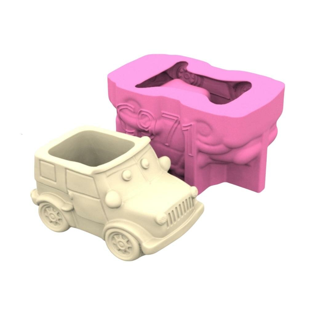 Силиконовая форма в виде машины для суккулентов, Тип D
