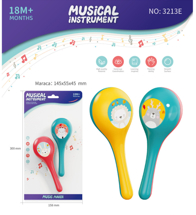 Маракасы детские 2 шт, 133899