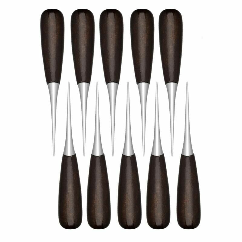 10 шт. деревянные шила с острым наконечником для пробивания отверстий в коже