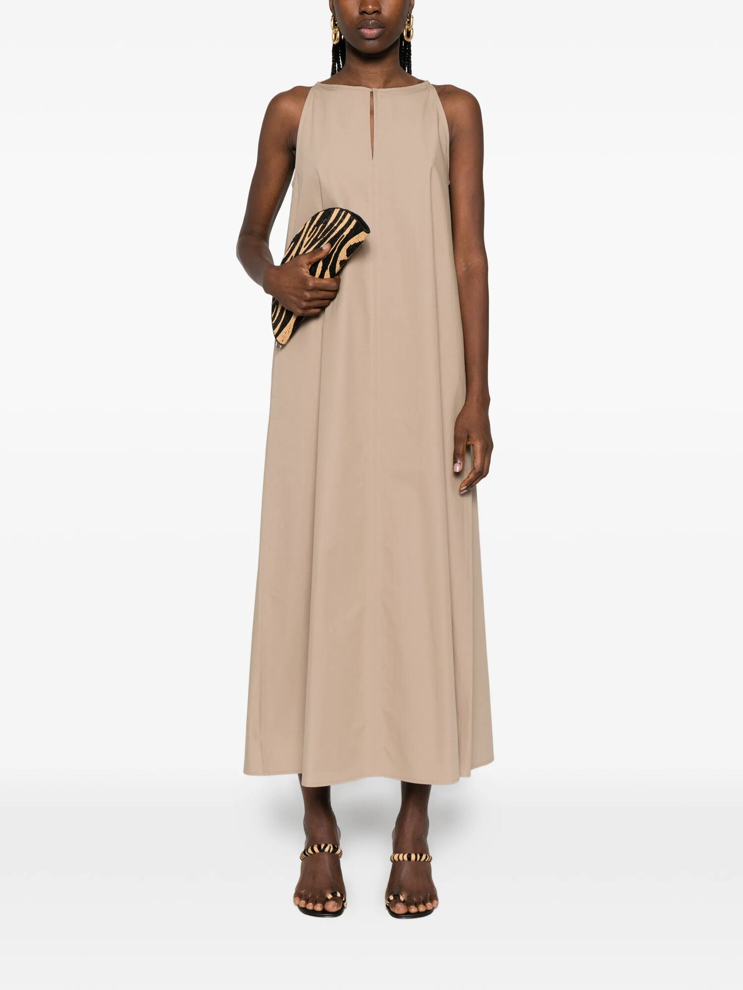 Платье Agnona Shift midi dress, размер 42, разноцветный — фото 1