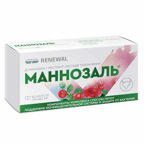 Маннозаль Renewal/Реневал капсулы 680мг 60шт