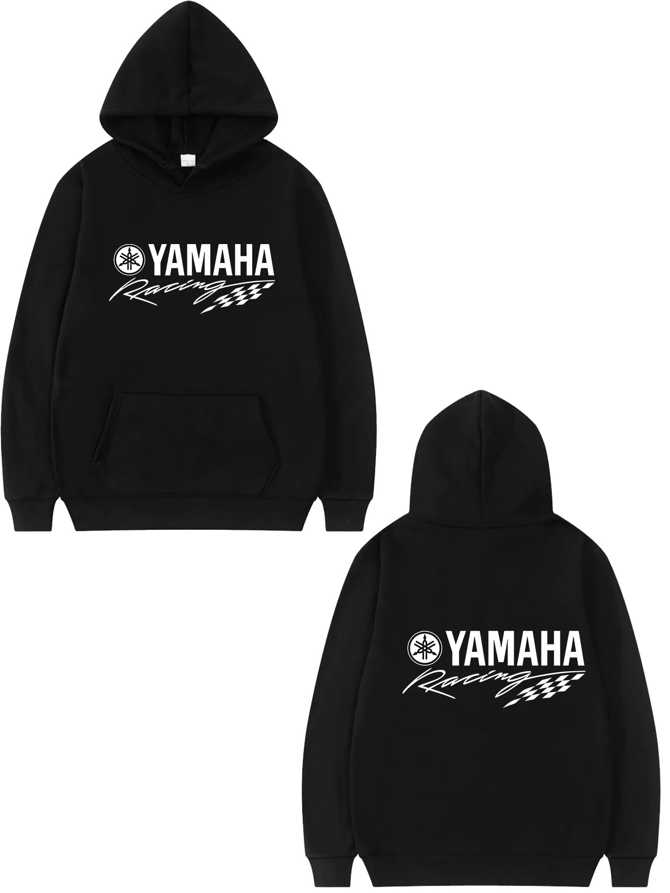 Черная толстовка Yamaha Racing с капюшоном, XXL