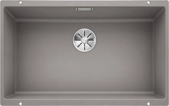 Мойка кухонная Blanco Subline 700-U 523444 73x46, прямоугольная, мойка для кухни, под столешницу, серая, матовая