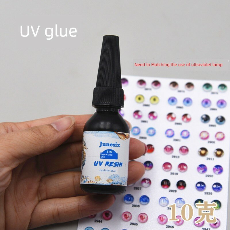 UV-клея 10 г для ювелирных изделий, прозрачный и быстросохнущий, подходит для рукоделия, вес 5 г