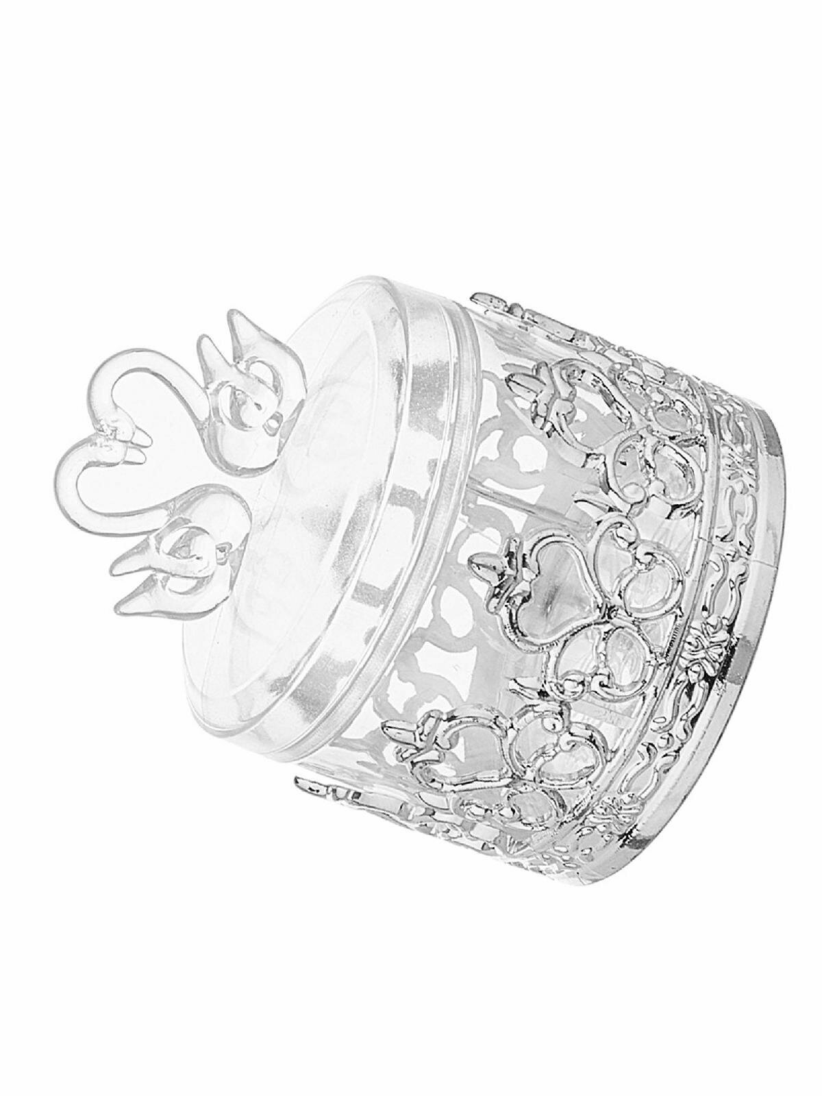 Набор из 12 пластиковых контейнеров для сахара, коробка для конфет для свадеб и дней рождения