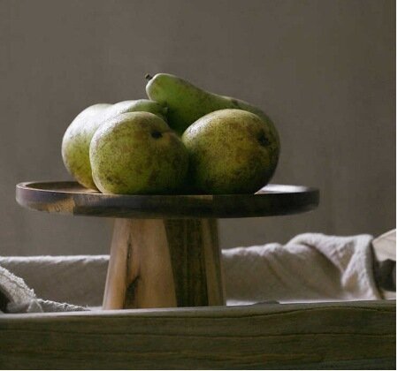 Японский стиль INS, деревянная фруктовая тарелка, десертная подставка, стойка для тортов, поднос для фруктов, высокая эстетика, деревянный поднос для гостиной