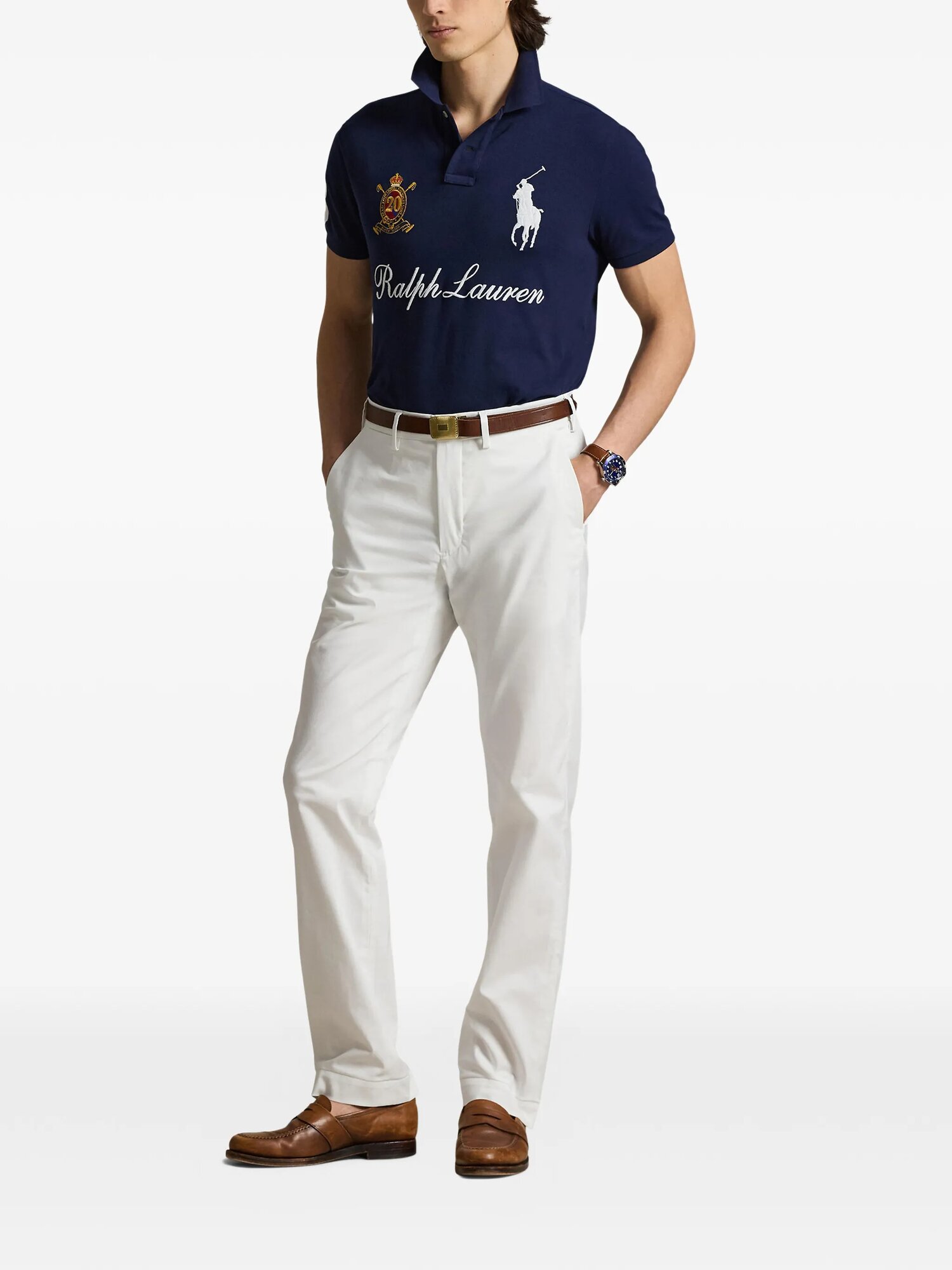 Поло Polo Ralph Lauren, размер L, cиний — фото 1