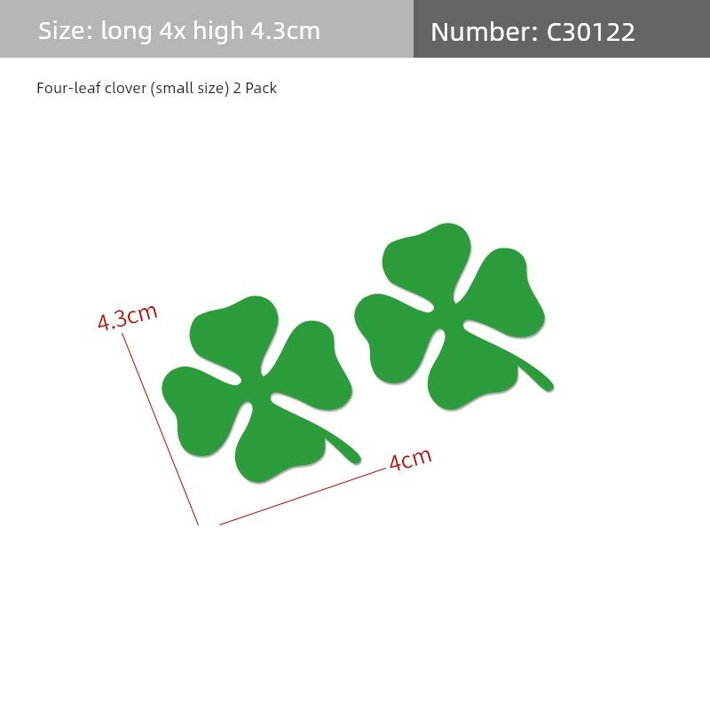 Брелок-четырехлистник для автомобиля, персонализированный металлический аксессуар, талисман удачи, подвеска для ключей