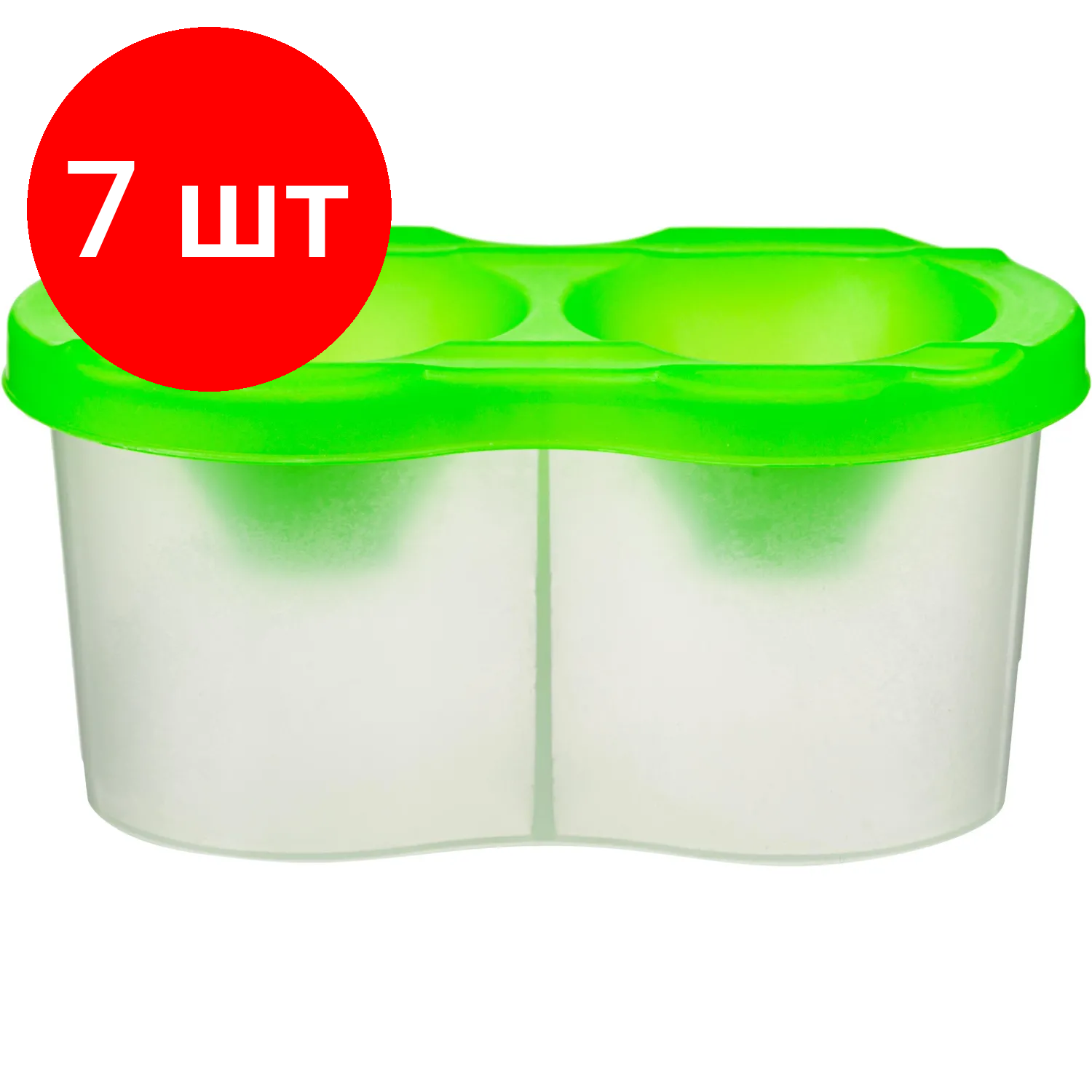 Комплект 7 штук, Емкость для воды стакан-непроливайка двойной