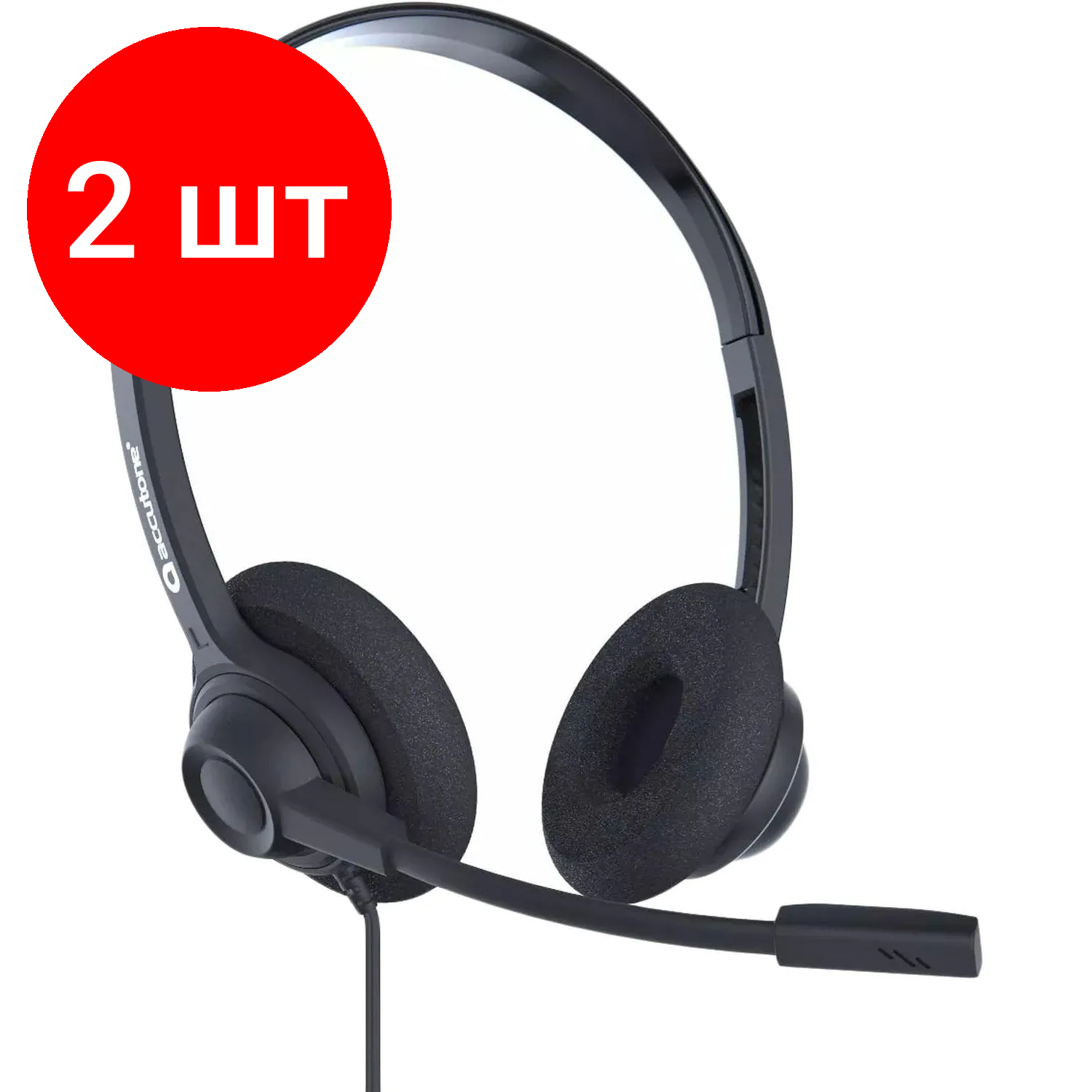 Комплект 2 штук, Гарнитура проводная Accutone MB220 3.5mm (ZE-MB220-RU)