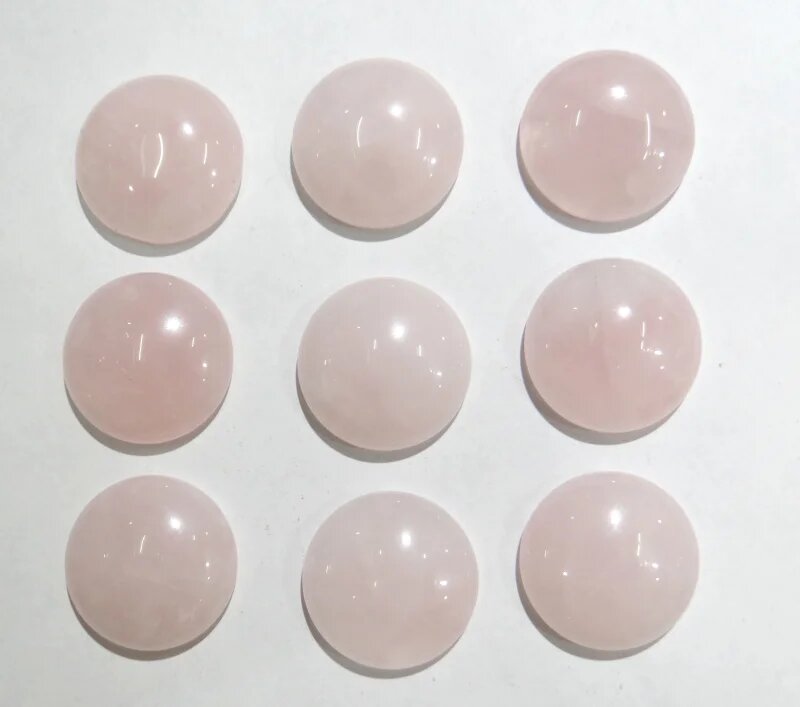 Розовые камни Rose Quartz 20мм, Цвет: NO.5