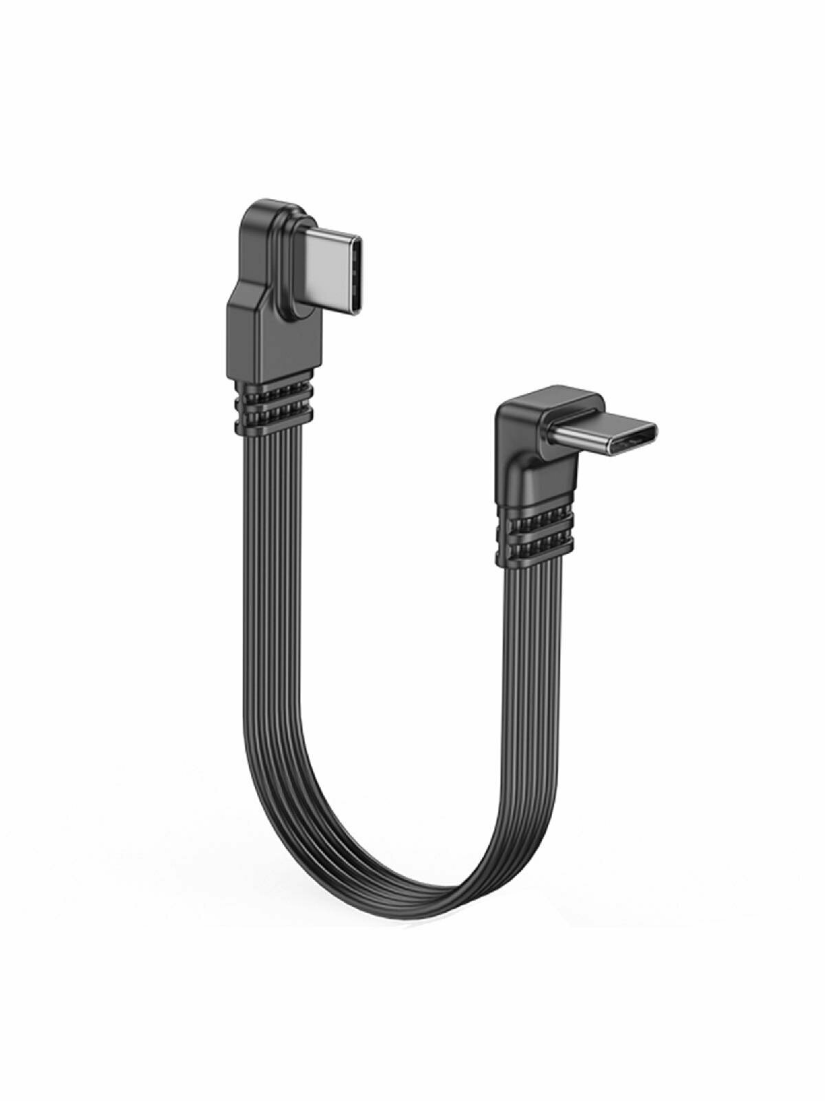 Двойной провод для передачи данных USB C с прямой головкой/разъемами под прямым углом, кабель-конвертер