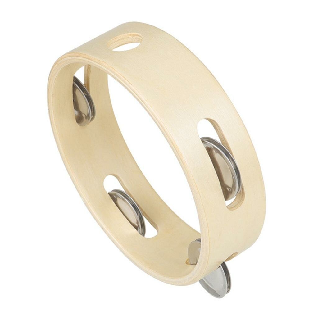 Деревянный Круглый Колокольчик, Однорядные Бубны, Ручной Ударный барабан, Бубны