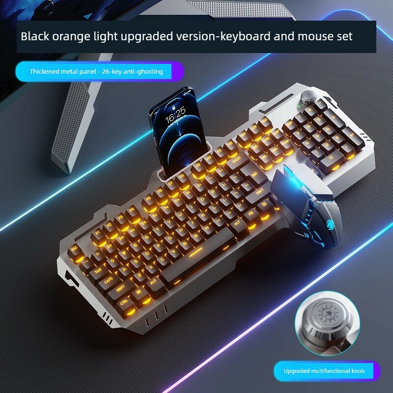 Механическая клавиатура и мышь Forerunner, комплект из трех предметов, гарнитура для компьютерных киберспортивных игр,
