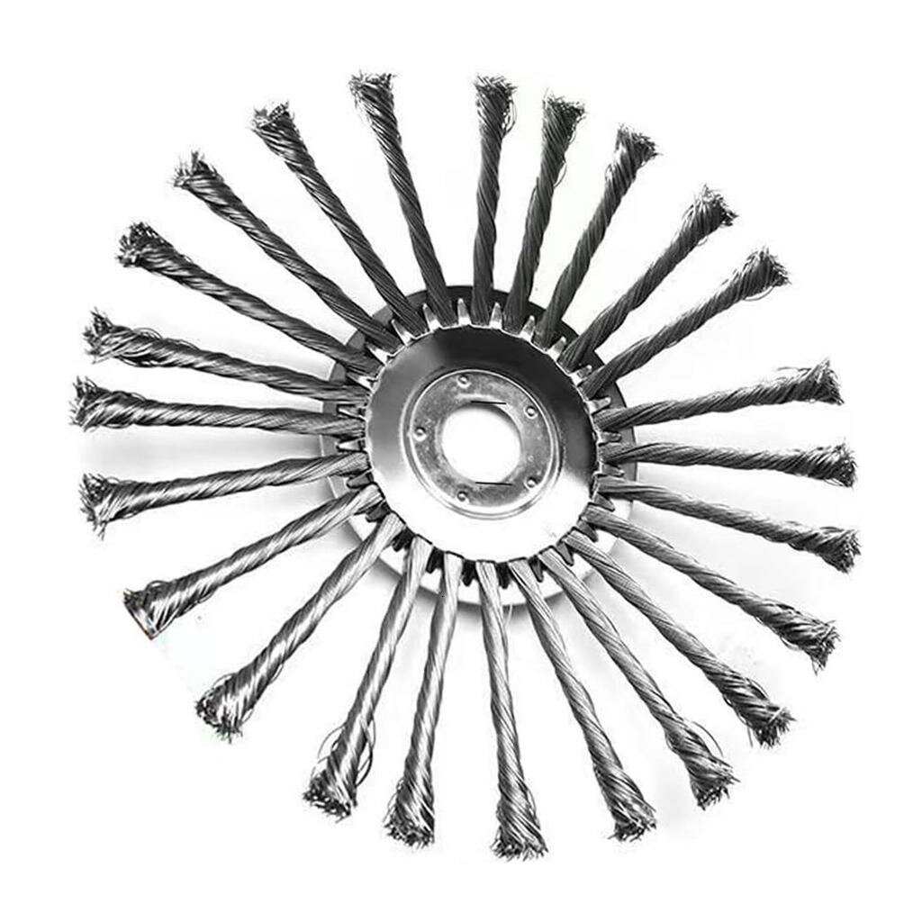 Круг щеточный стальной 10 дюймов, под вал 1 дюйм