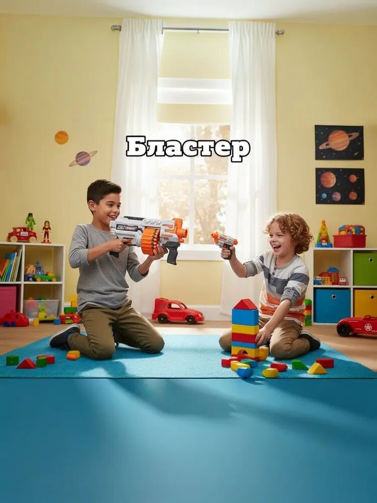 NERF Бластер с мягкими пулями