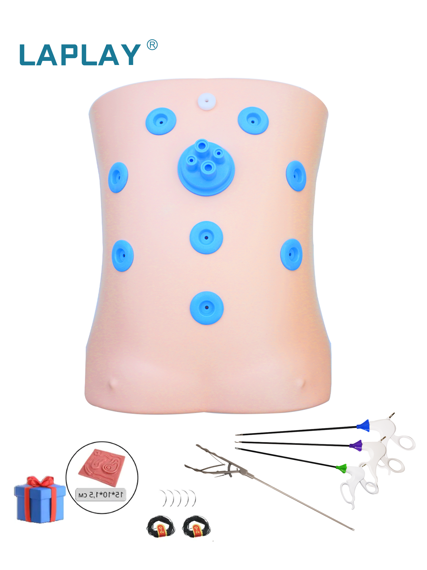 Имитационный человек Лапароскопический тренажер Модель включает 4 инструмента, 1 учебных блоков