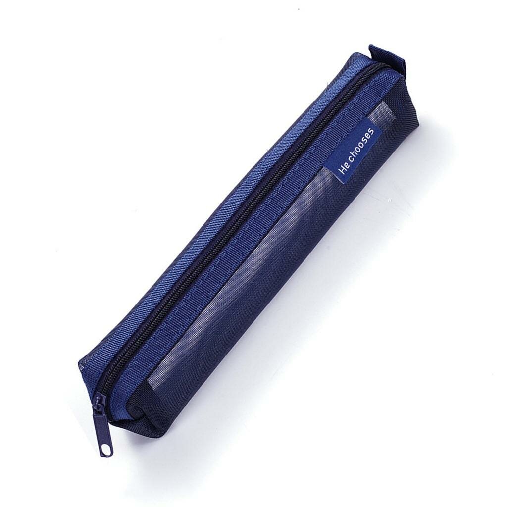 Прозрачные сетчатые чехлы для карандашей, маленькие легкие органайзеры для карандашей, сумка для хранения