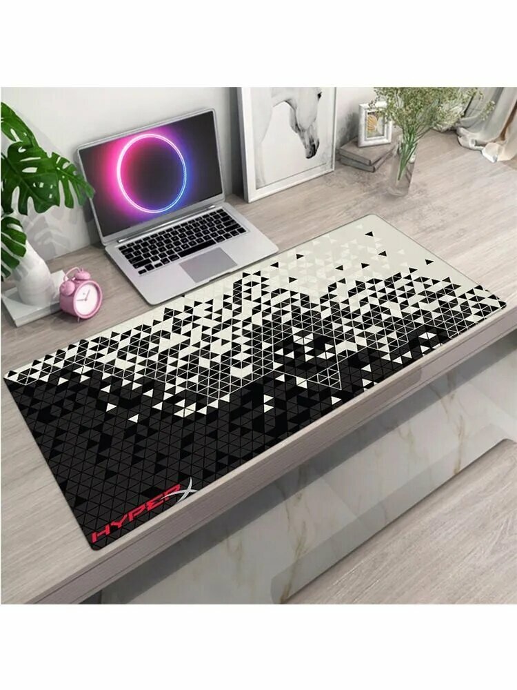 HyperX Коврик для мыши, M, светло-бежевый, черный