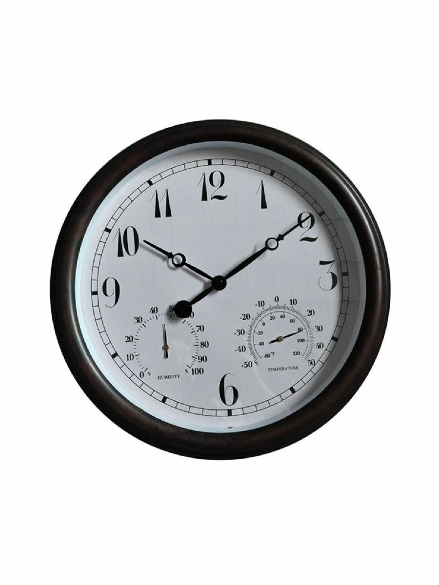Уличные водонепроницаемые настенные часы с дисплеем температуры и влажности