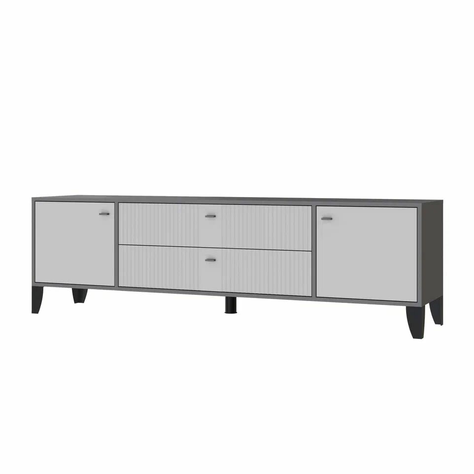Тумба ТВ Парус-10 (графит/светло-серый) 530х1802х400 тэкс