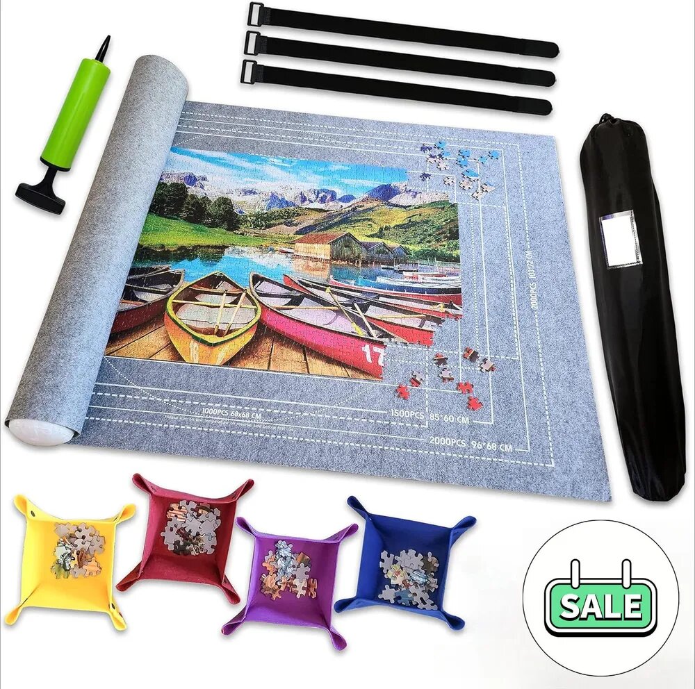 Коврик для пазлов на 500, 1000, 1500 , 2000деталей, коврик и аксессуары для сборки пазлов