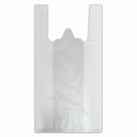 3 шт. Пакеты "майка", комплект 100 шт, 38+18х68 см, ПНД, 18 мкм