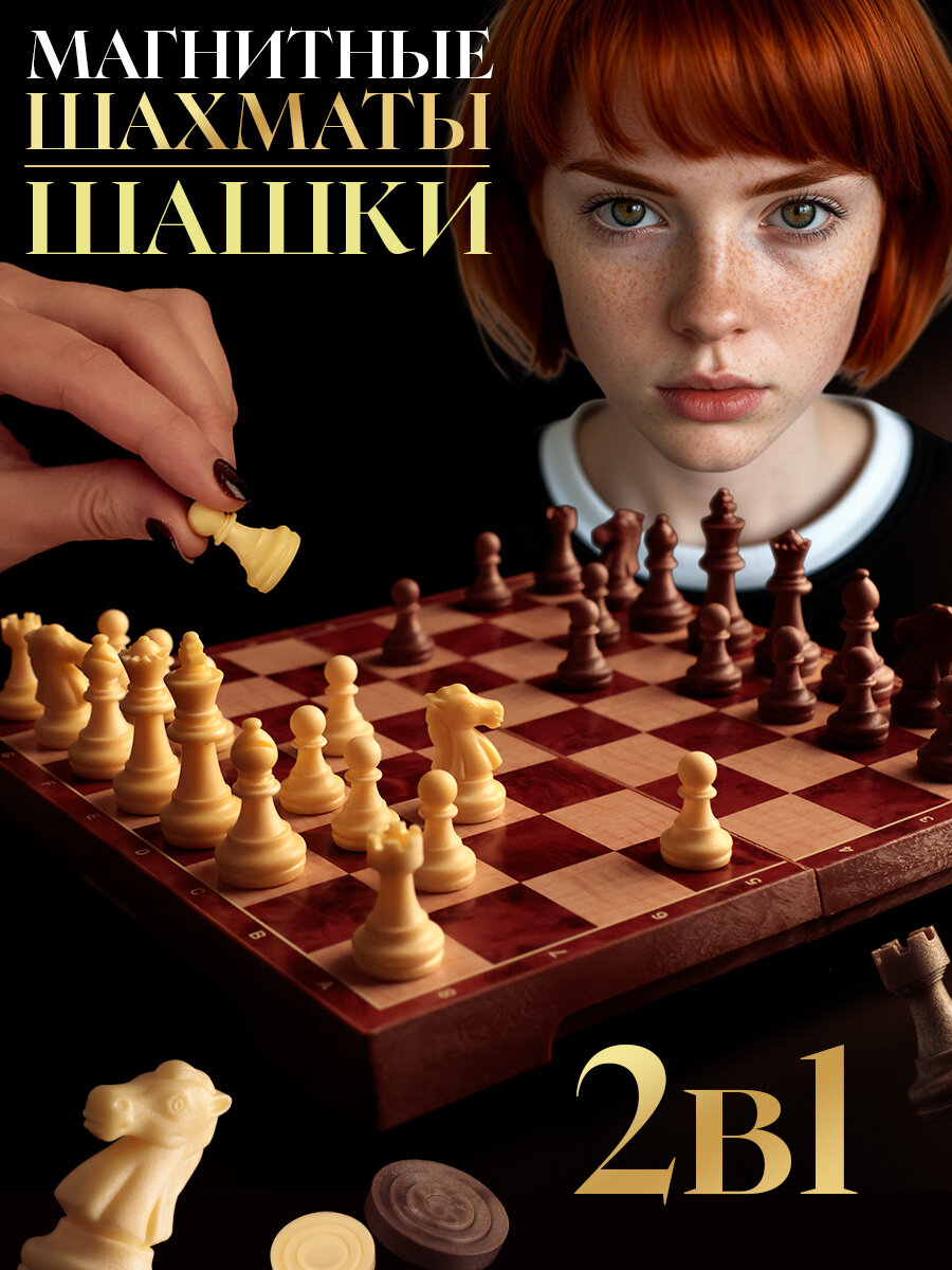 Шахматы шашки 2в1
