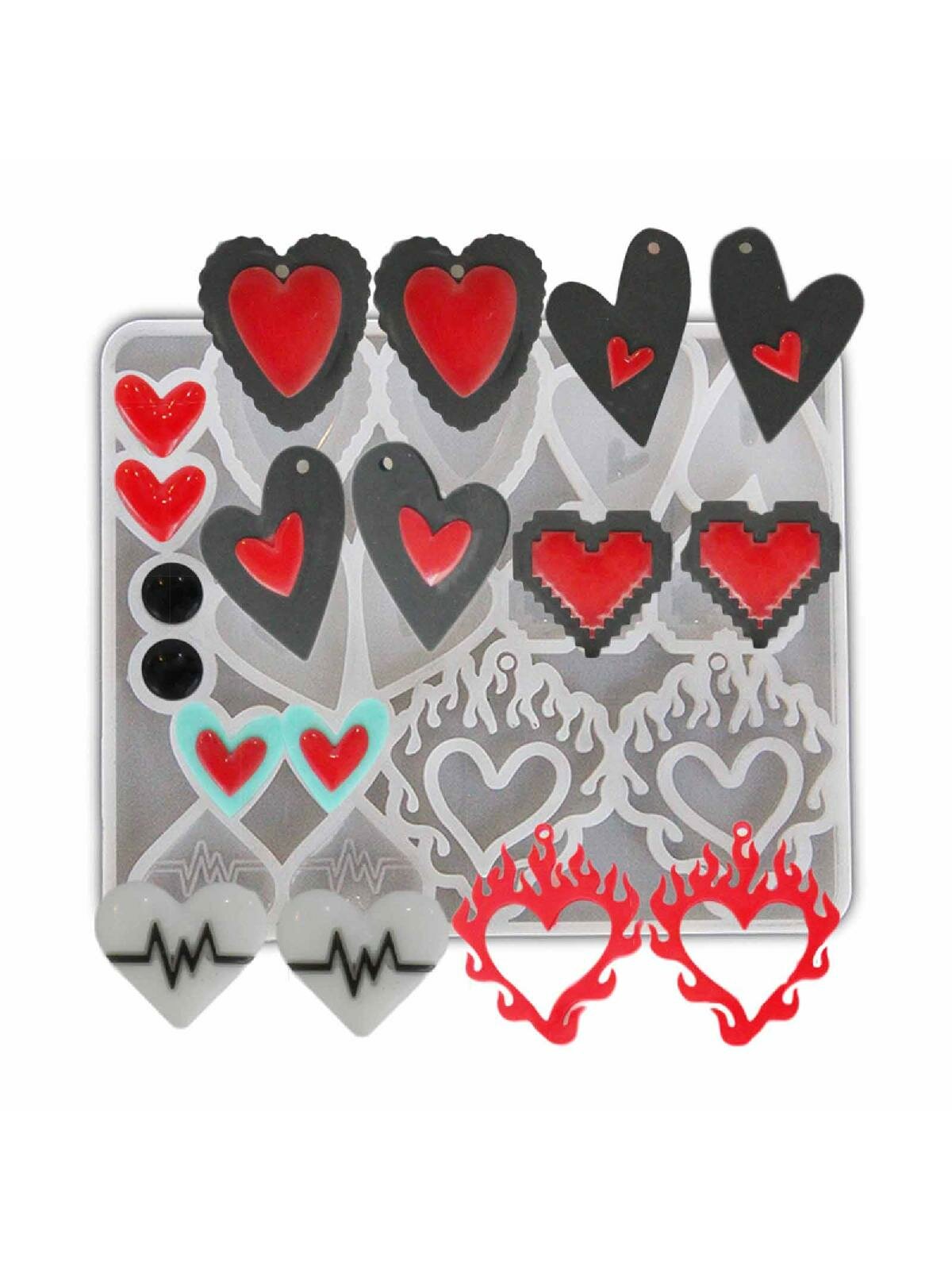 Эпоксидная форма для любовных сережек