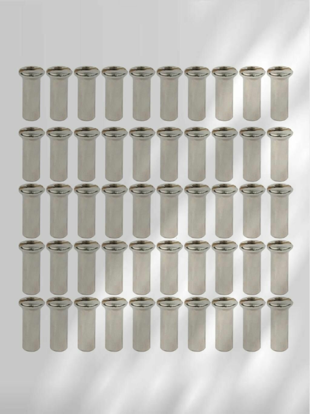 Латунные ниппели для спиц 14G 13G 12G, 50шт 13 г серебра 13 мм