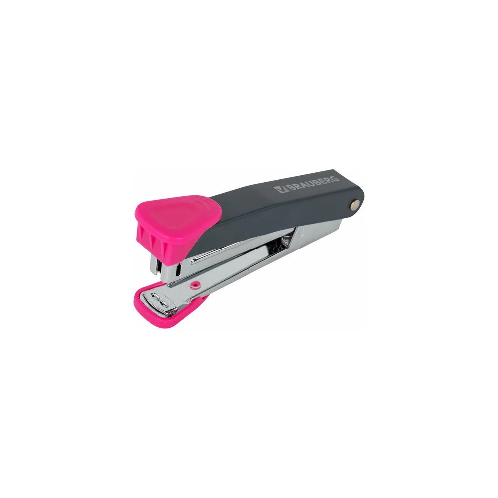 Степлер BRAUBERG №10 металлический Universal Gt, до 16 листов, с антистеплером, красный 272751