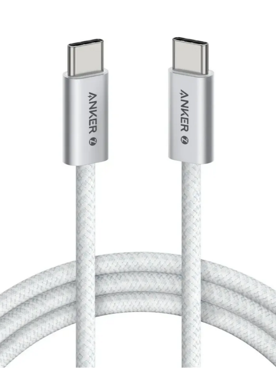 Кабель Anker A8060 Zolo 240W USB-C to USB-C 1.8м Белый USB - Type-C
