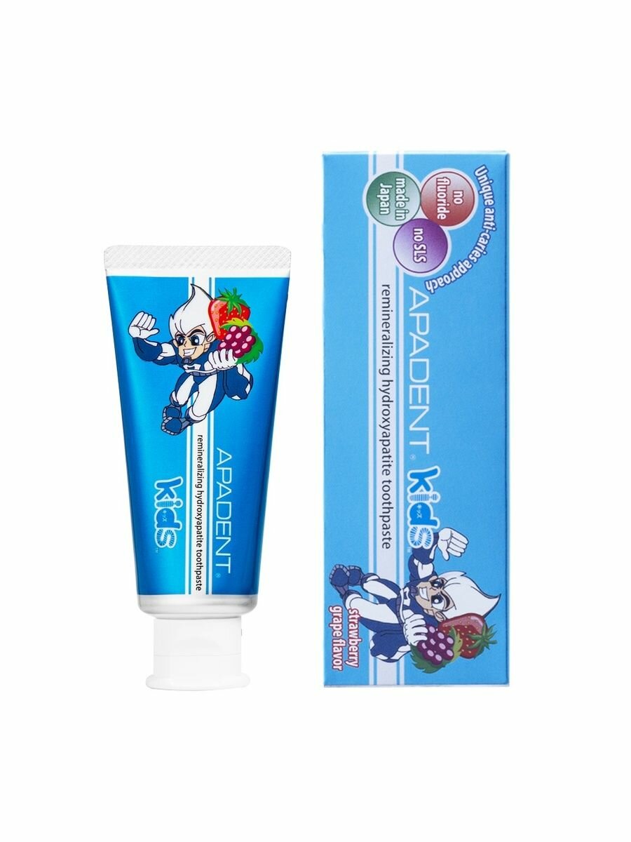ApaDent Kids зубная паста детская 0+ (земляника-виноград), 60 г