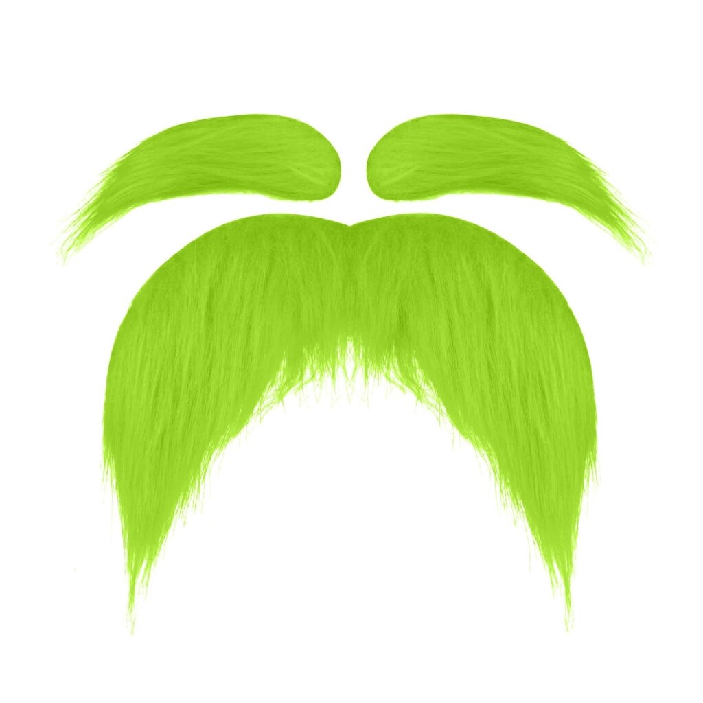 Искусственная накладная борода-зеленый