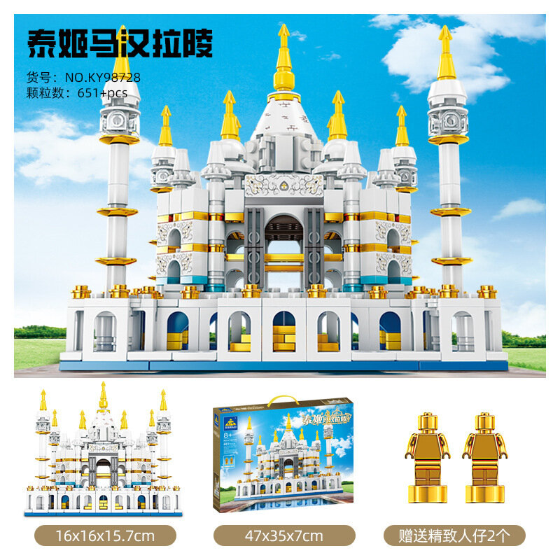 98729-32 Landmark Building Series Маяк из мелких частиц Bund Творческий собранный строительный блок Игрушка Детская партия