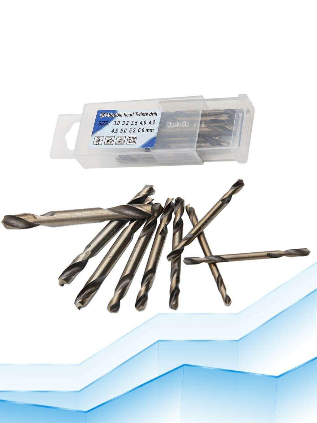Сверла-биметаллические двухсторонние 9 шт.