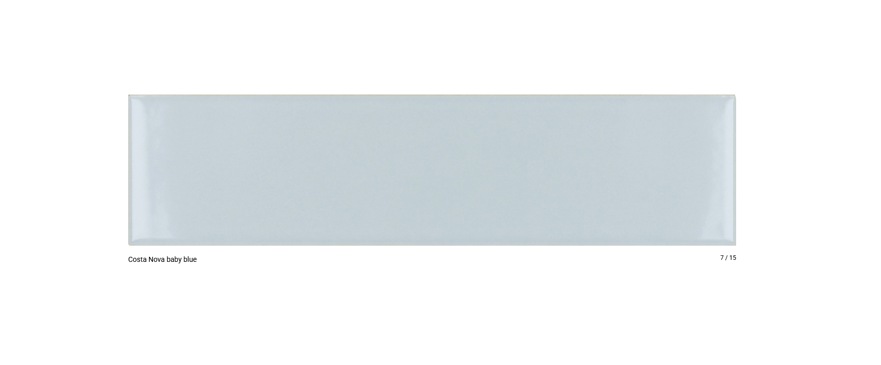 Плитка Equipe COSTA NOVA BABY BLUE 5x20см, 60шт (0.6м2)