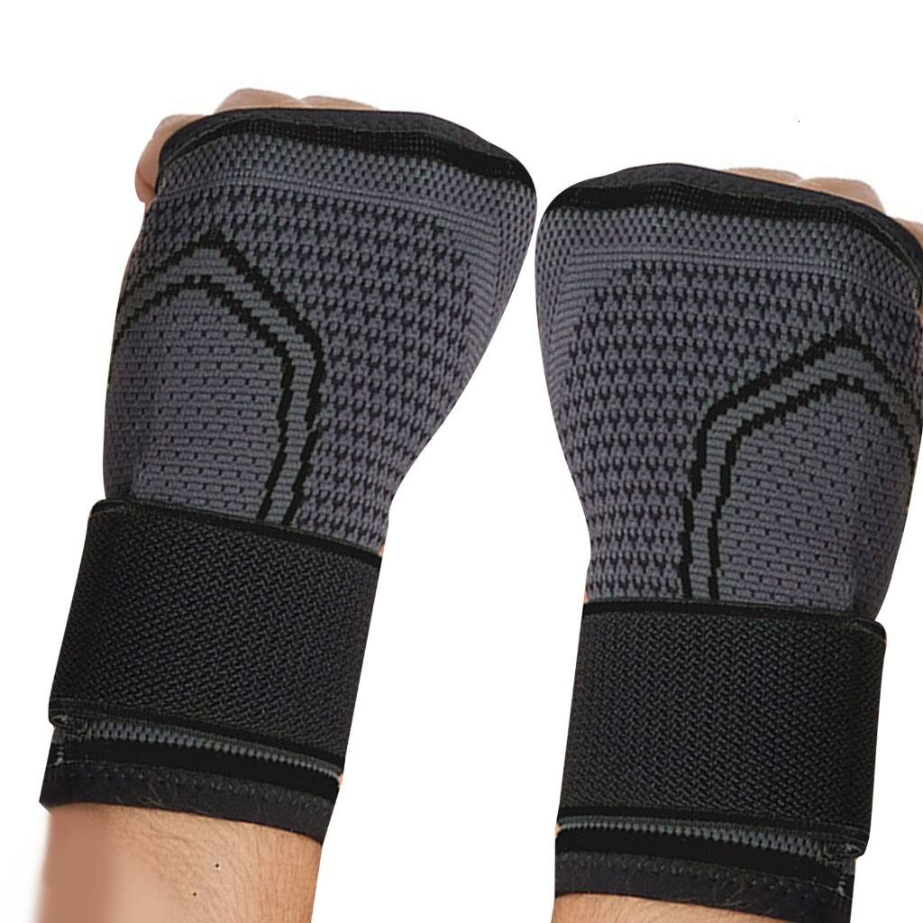 Удлиненные компрессионные перчатки для пауэрлифтинга и баскетбола, Синий - XL