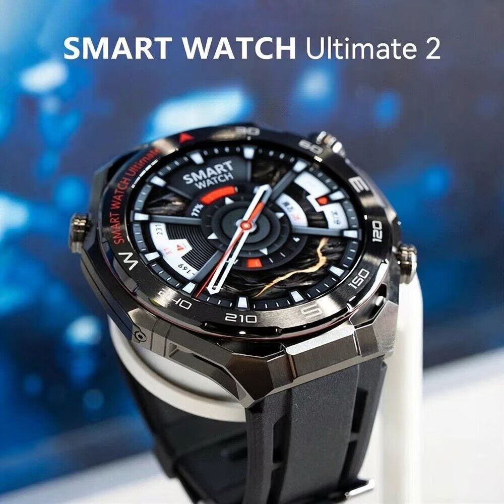 Смарт-часы CCIT Smart Watch Ultimate2, AMOLED экран, Bluetooth 5.4, чёрный корпус