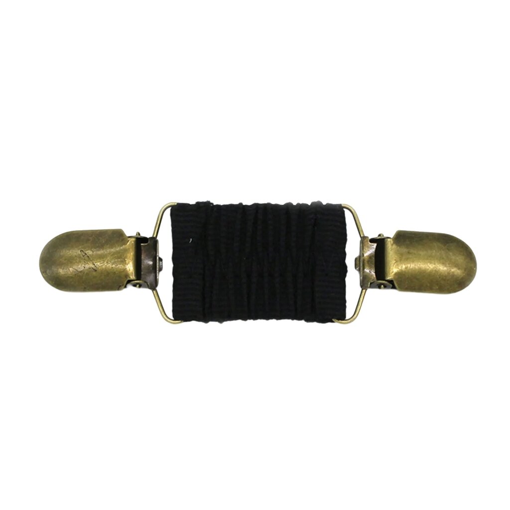 Зажим для свитера нишевый эластичный поясной зажим с антибликовой пряжкой-бронзовый зажим черного цвета