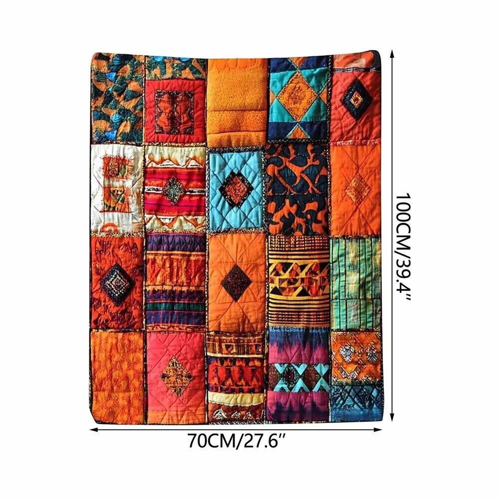 Плед жаккардовый , Фланель, 100 см х 70 см