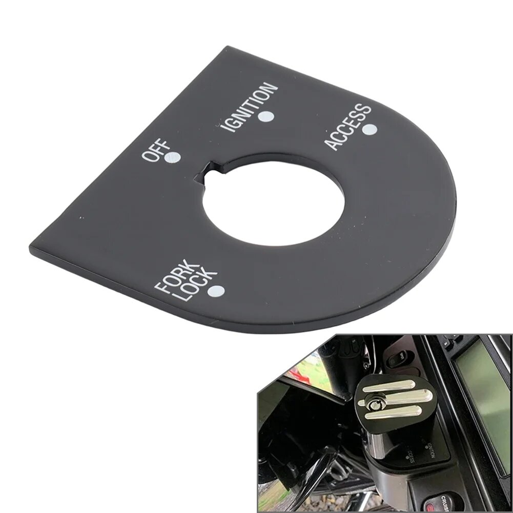 Передняя панель переключателя зажигания мотоцикла, накладка из АБС-пластика, глянцевый черный для Harley Davidson Road Glide FLTRU 1998-2013