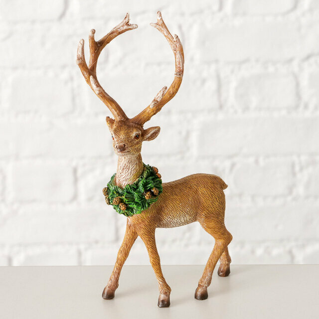 Декоративная фигурка Олень Альфредо - Волшебные Рога 15 см, Boltze, 2058524-2