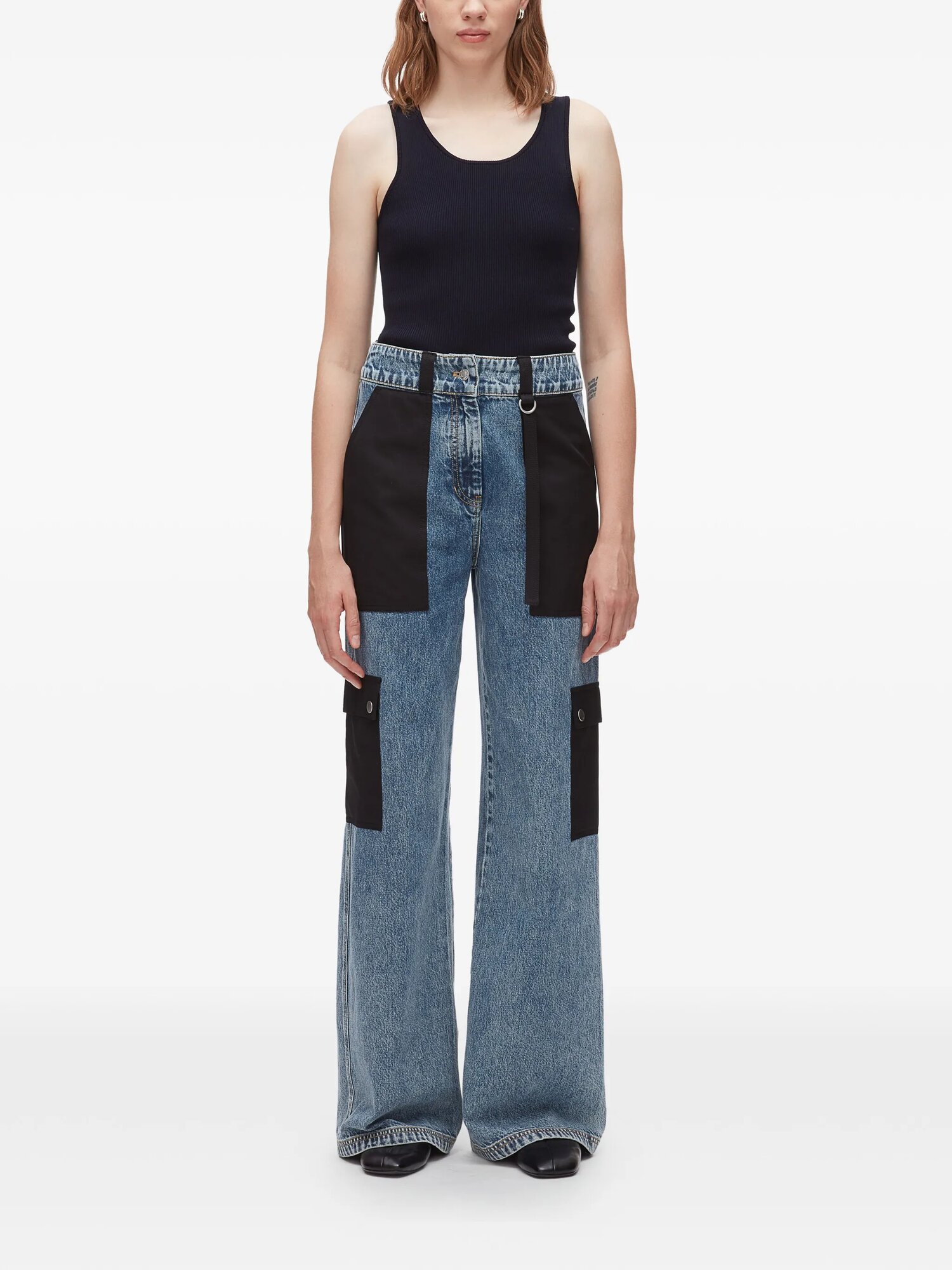 Джинсы 3.1 Phillip Lim Panelled jeans, размер 00 — фото 1