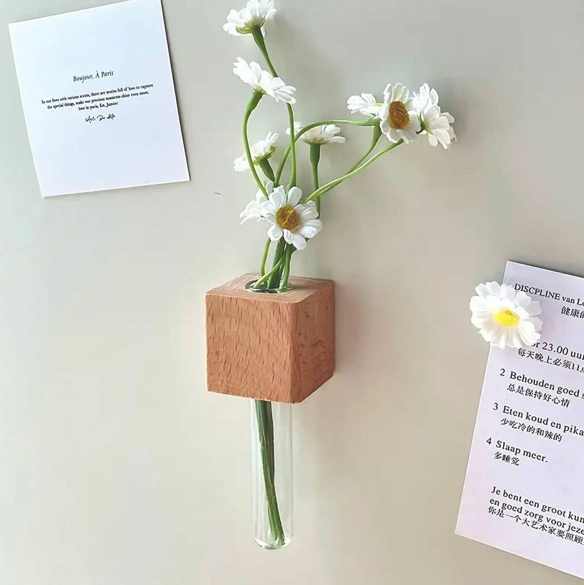 Магнитная ваза для цветов, магнит на холодильник, креативная 3D магнитная цветочная композиция, новый инструмент для цветочной композиции, небьющийся